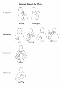Staynor Hall Community Primary Academy » Makaton Signs of the Week